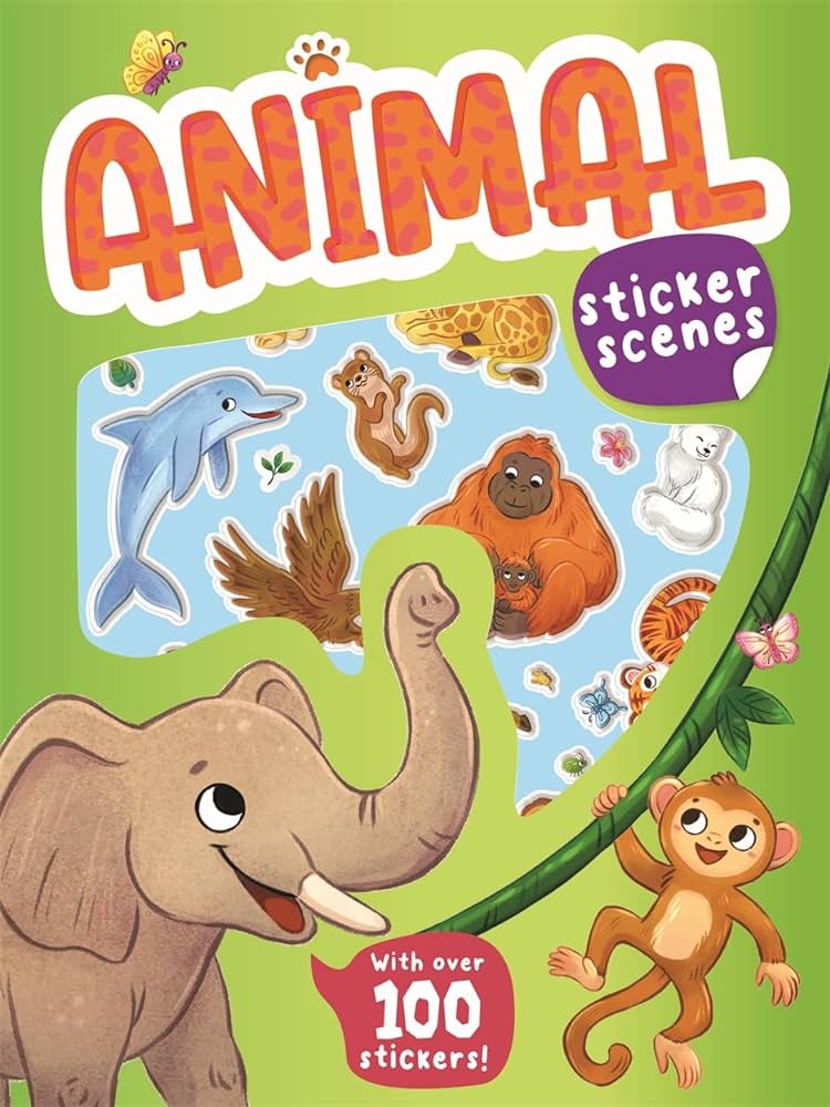 Animal Sticker Scenes Over 100 Stickers – Eduline Malta