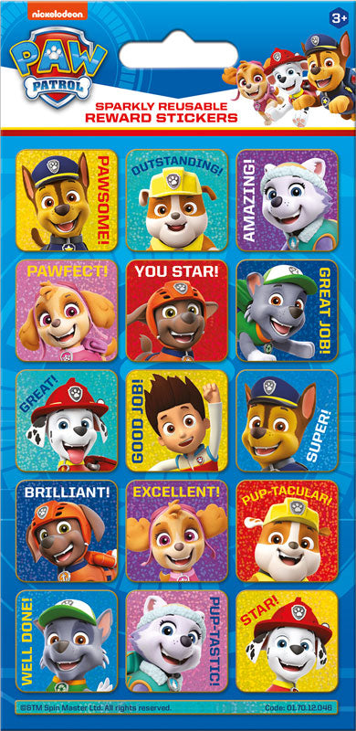 Paw Patrol Reusable Reward Stickers – Eduline Malta