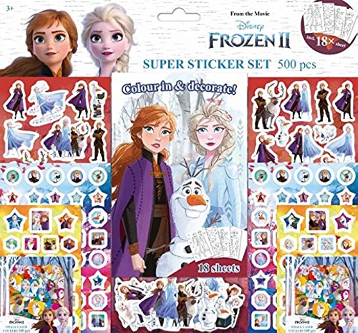 Frozen 2 - Super Sticker Set X500Pcs – Eduline Malta