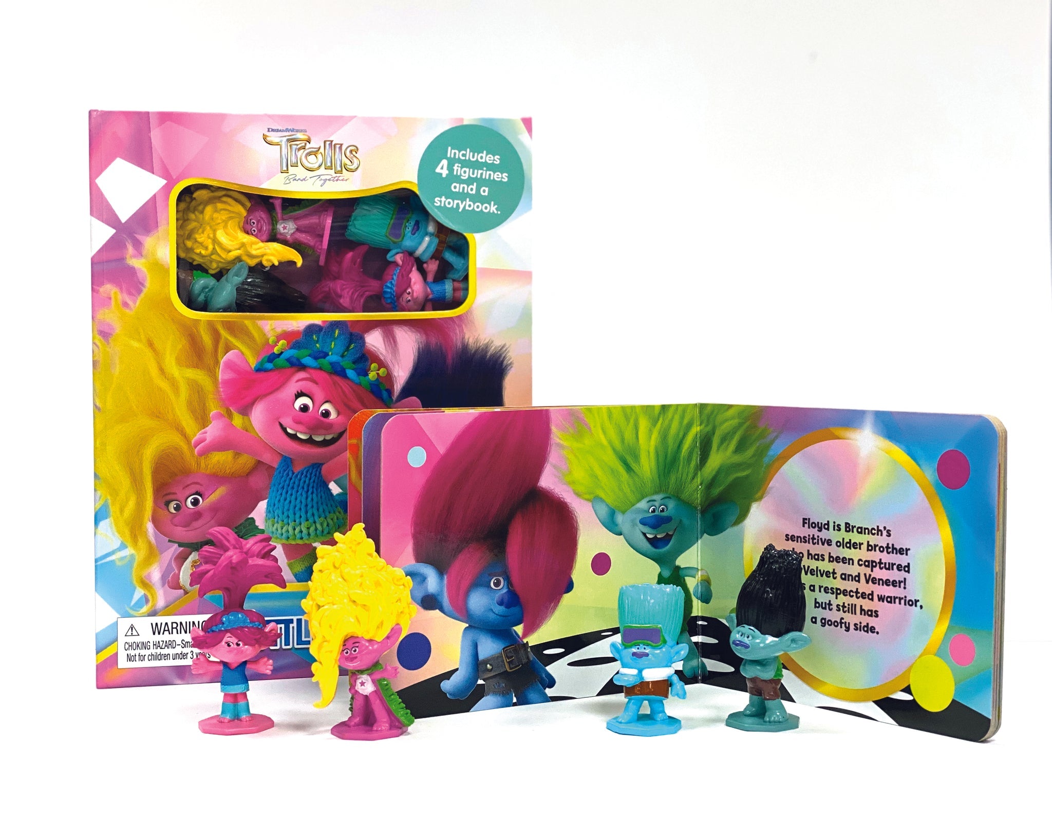 Trolls Tattle Tales Board Book - 4 Figurines And Story Book – Eduline Malta